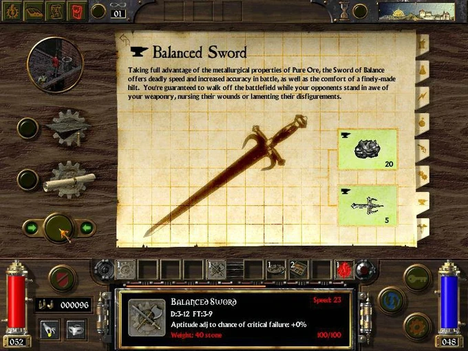 Balanced Sword | Arcanum: Of Steamworks and Magick Obscura Wiki | Fandom