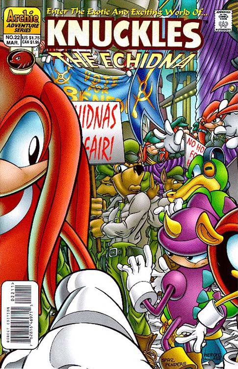 Archie Knuckles The Echidna Issue 22 Mobius Encyclopaedia Fandom