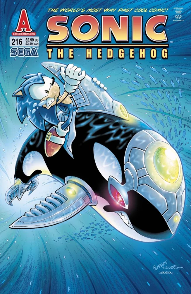 Archie Sonic the Hedgehog Issue 216 | Mobius Encyclopaedia | Fandom