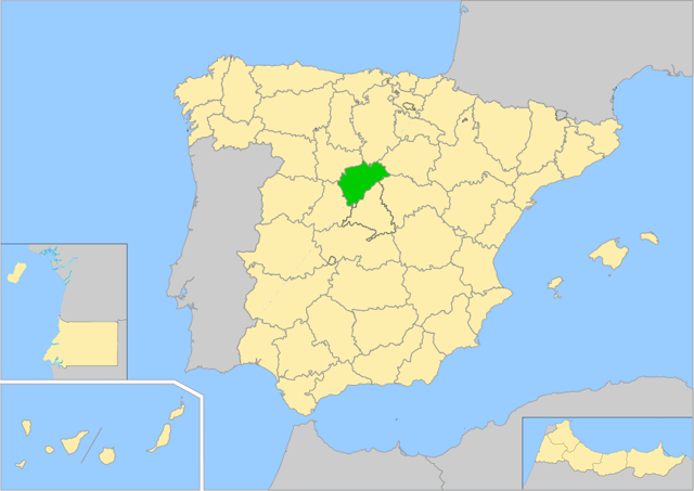 Imagen - Mapa de la ubicación de la provincia de Segovia.png | Wiki ...