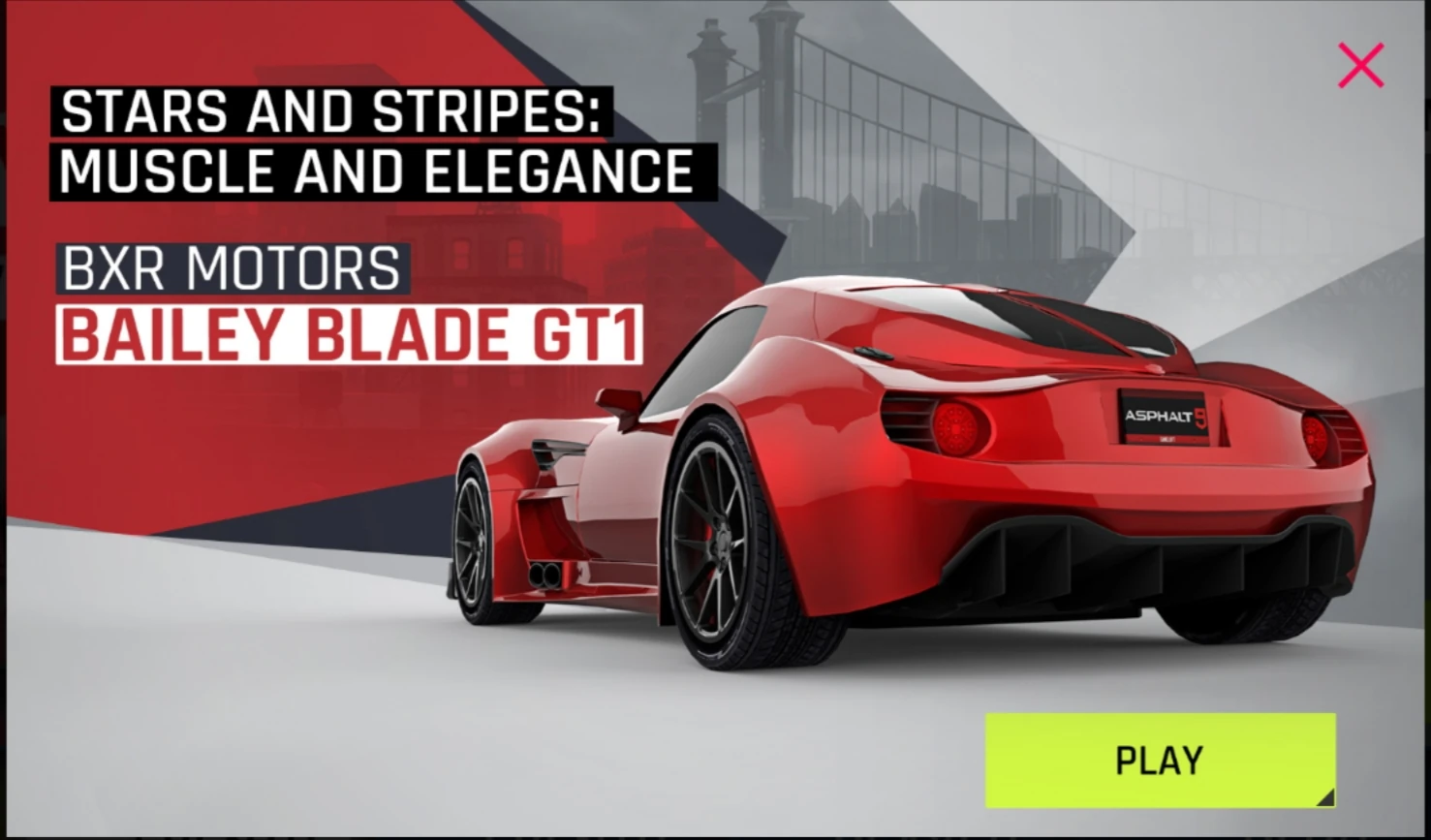 BXR Bailey Blade GT1 (Special Event) | Asphalt Wiki | Fandom