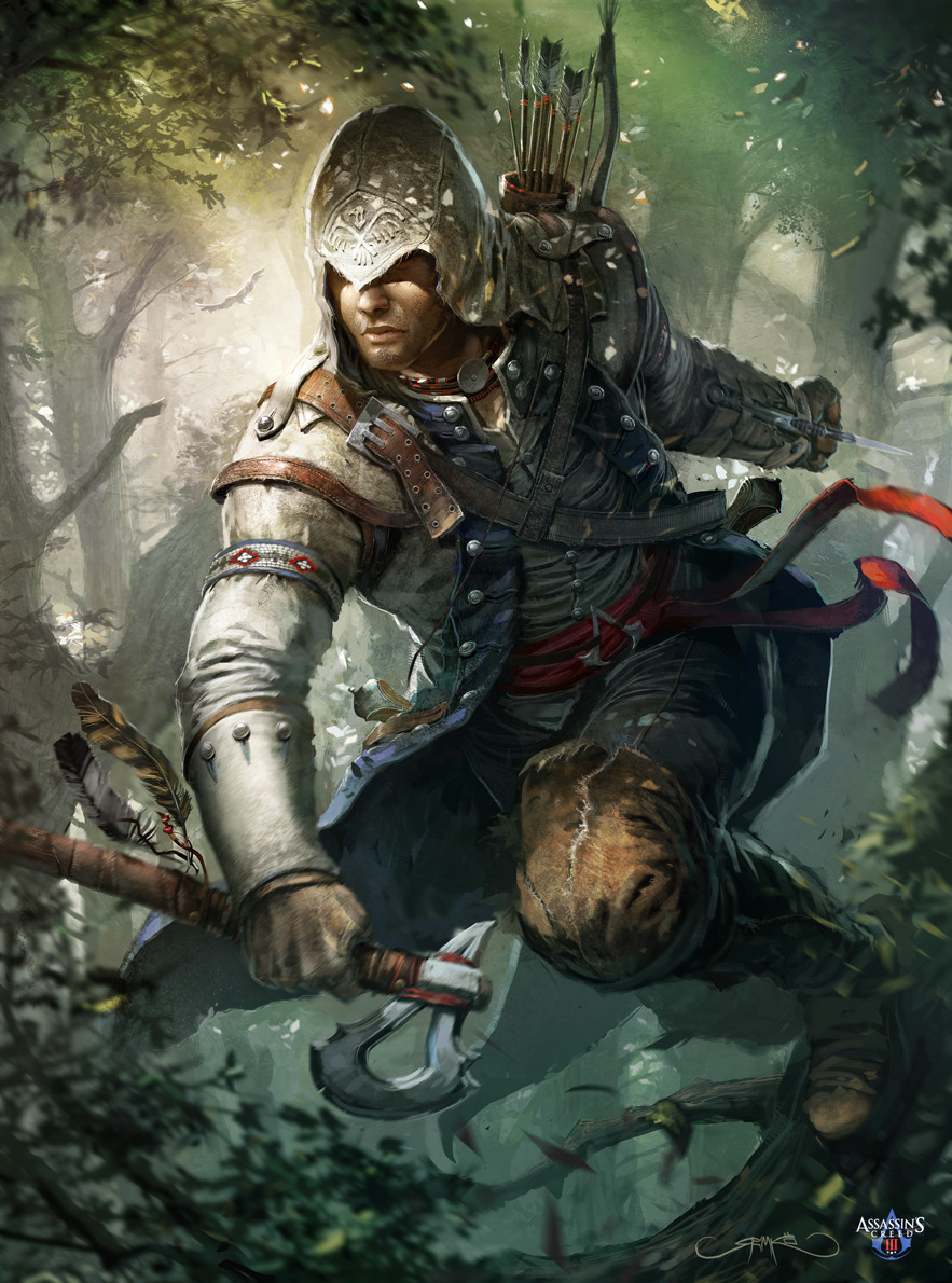 Image Connor Concept Art Ac3 Assassins Creed Wiki Fandom