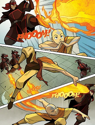 Image - Fire Nation firebenders fighting Aang.png | Avatar Wiki ...