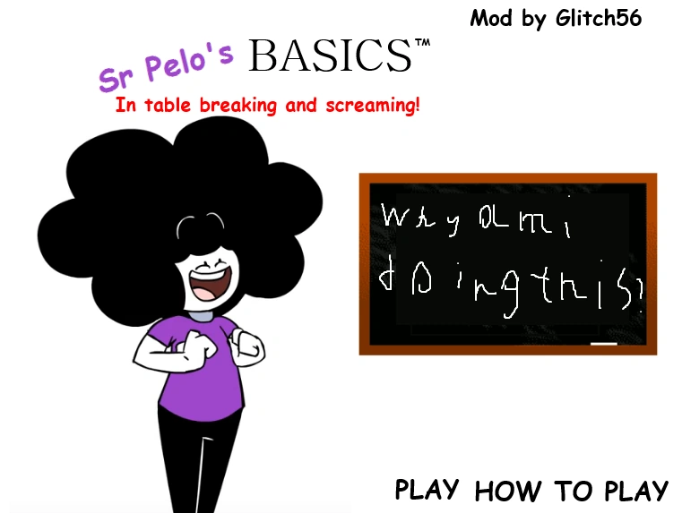 Sr Pelo's Basics In Table Breaking And Screaming | Baldi Mod Wiki | Fandom