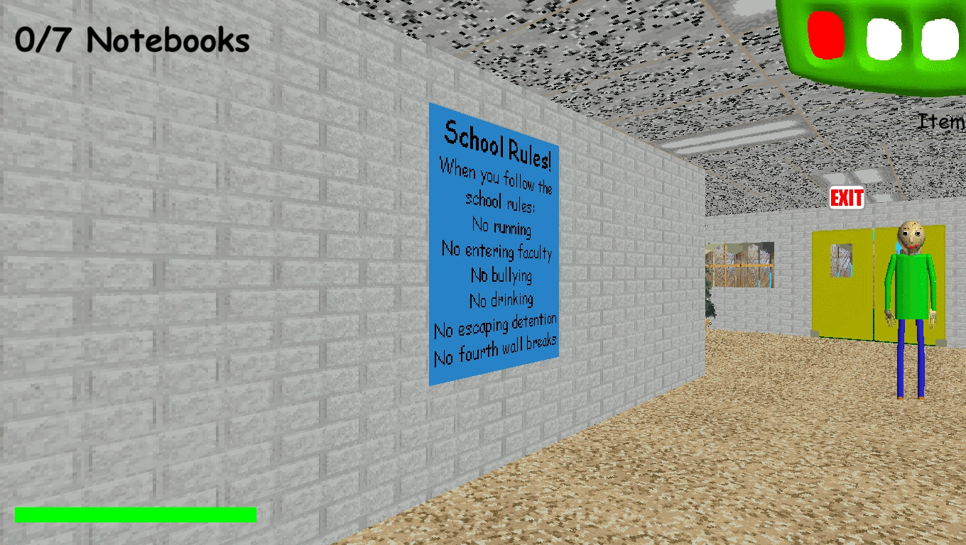 Baldis Basics Rules Poster | Images and Photos finder