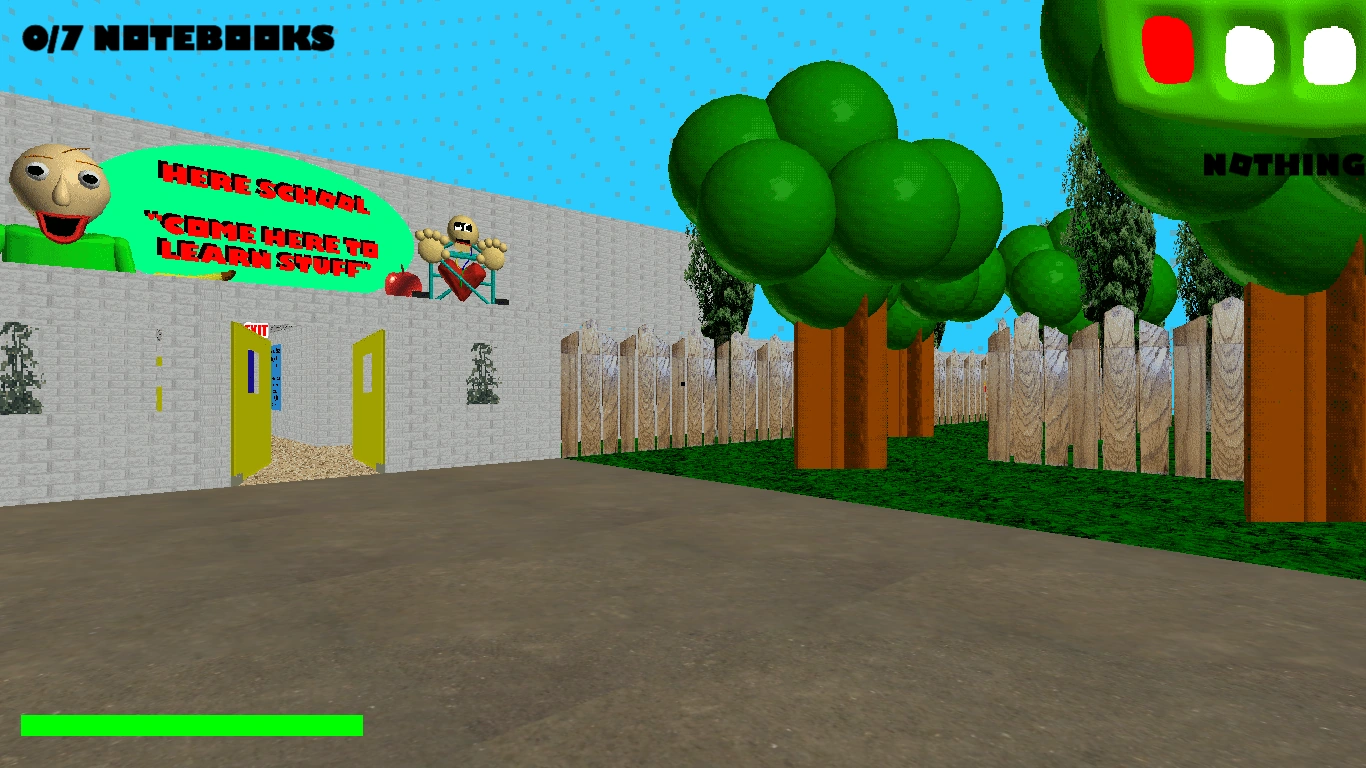 Here School Yards | Baldi's Basics in Super Lots of Content Fan Wiki ...