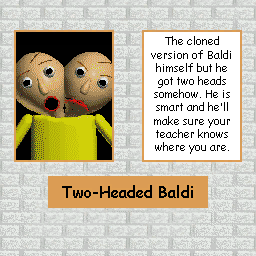 Two Headed Baldi | Baldi's Basics In Education And Learning Wiki | Fandom