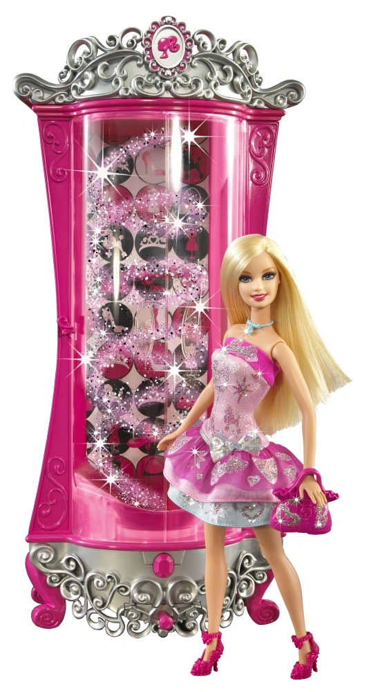 Image - Barbie A Fashion Fairytale Glitterizer Wardrobe Barbie Doll ...