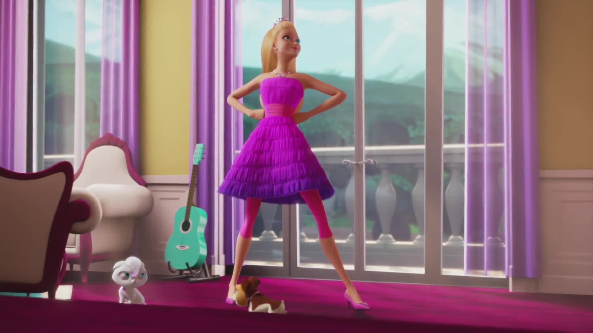 Image Princess Kara In Her Prink Dress Barbie Movies Wiki Fandom Powered By Wikia