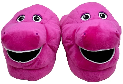 Barney Plush Slippers with Embroidery | Barney Wiki | Fandom