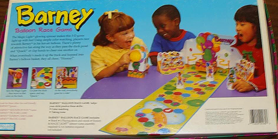Barney Balloon Race Board Game | Barney Wiki | Fandom