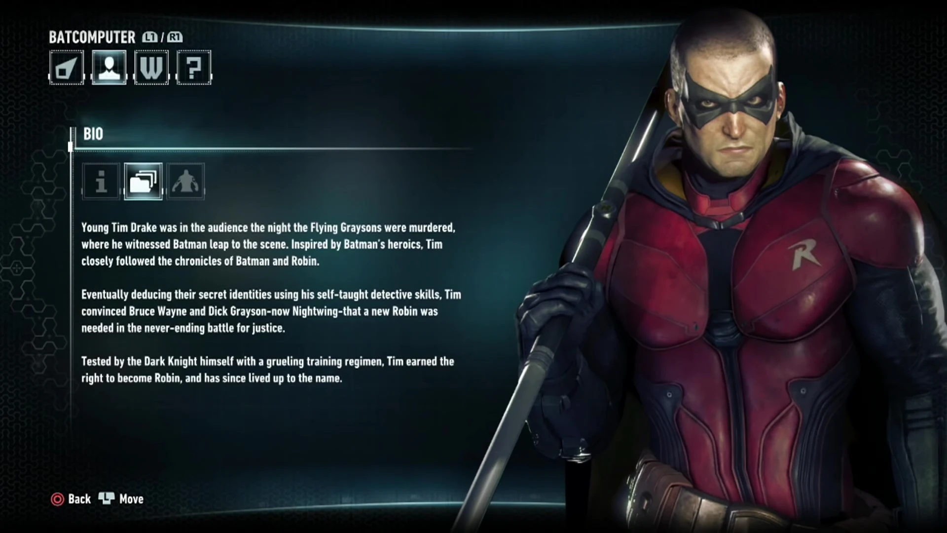 Image - Batman Arkham Knight Character Bios Robin.jpg | Batman Wiki ...