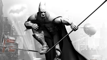 Batman crouching on a line | Batman Wiki | Fandom
