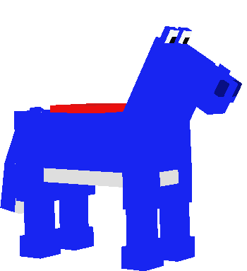Blue Minecraft Yoshi Horse | Battle For Drawpile Wiki | Fandom