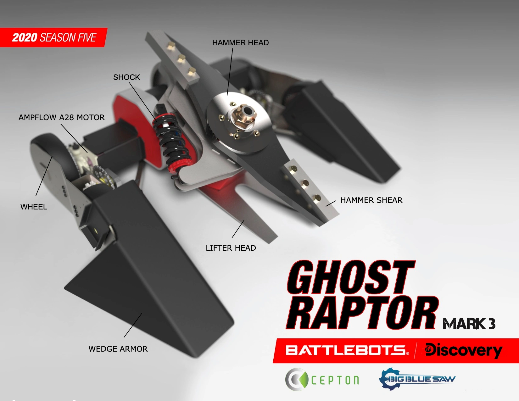 Ghost Raptor | Battlebots Wiki | Fandom