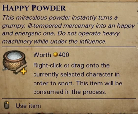 Happy Powder | Battle Brothers Wiki | Fandom