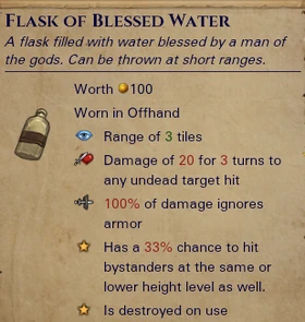 Flask of Blessed Water | Battle Brothers Wiki | Fandom