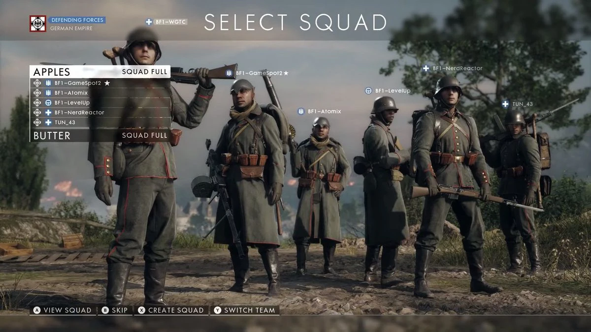 Image - BF1 Select Squad.jpg | Battlefield Wiki | FANDOM powered by Wikia