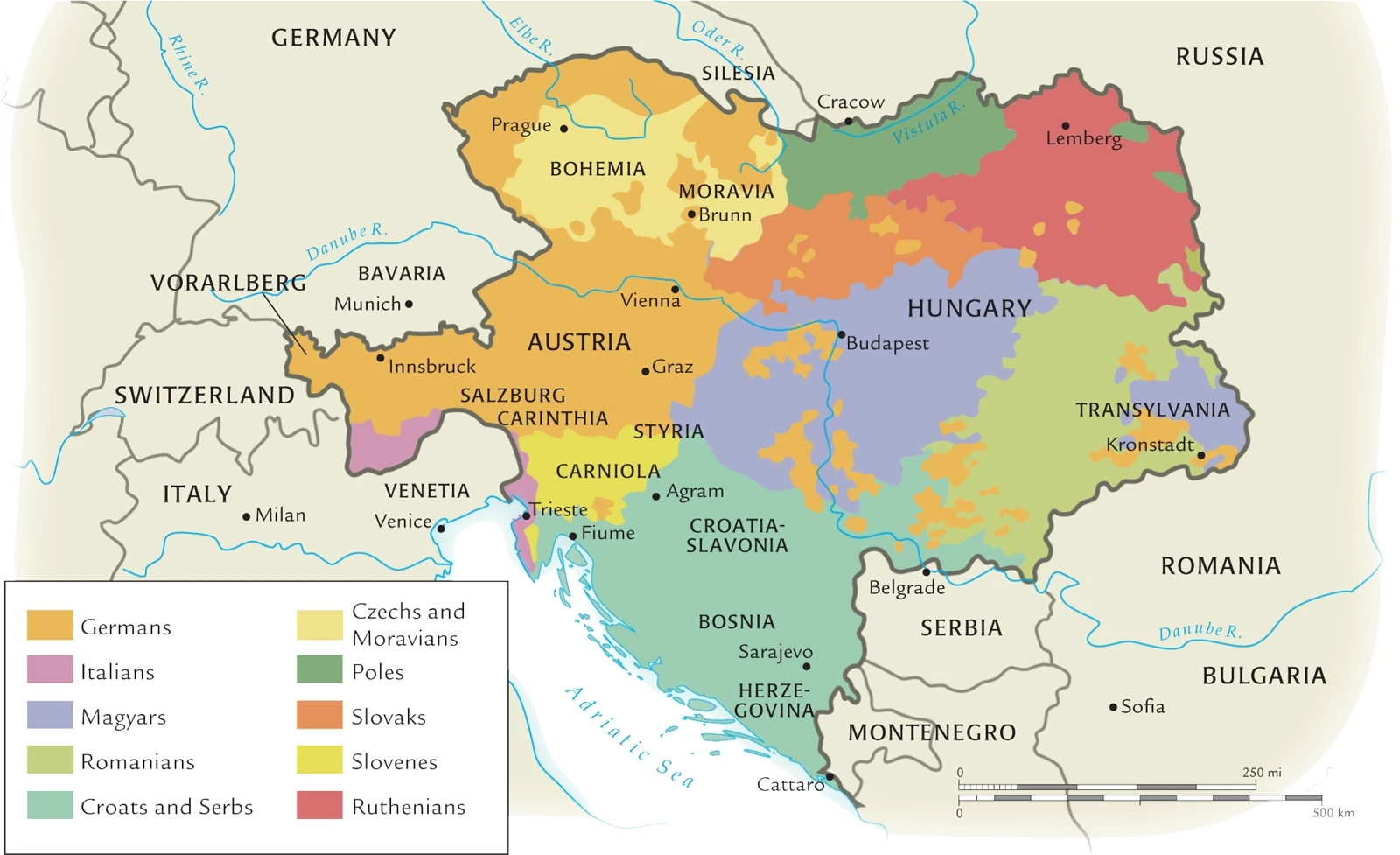 Image 24 Austro Hungarian Ethnic Map 1914 Jpg Battlefield Wiki