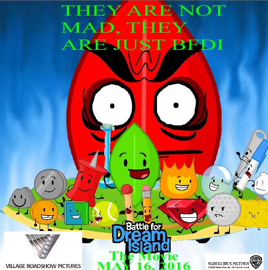 Image - BFDI The Movie Poster (2016).jpg | Battle for Dream Island Wiki | FANDOM powered by Wikia