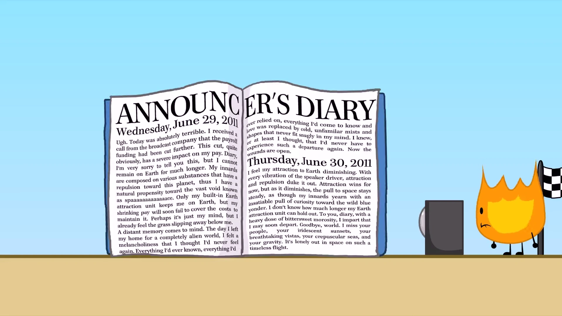 Image - Announcer's Diary.png | Battle for Dream Island Wiki | FANDOM ...