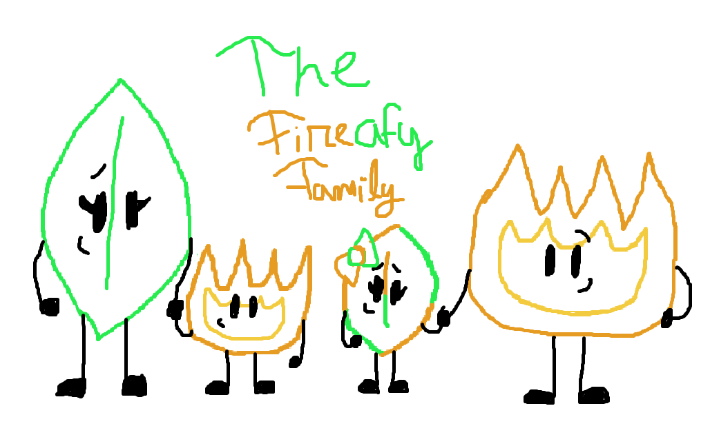 Image - BFDI - Fireafy Family.png | Battle for Dream Island Wiki ...