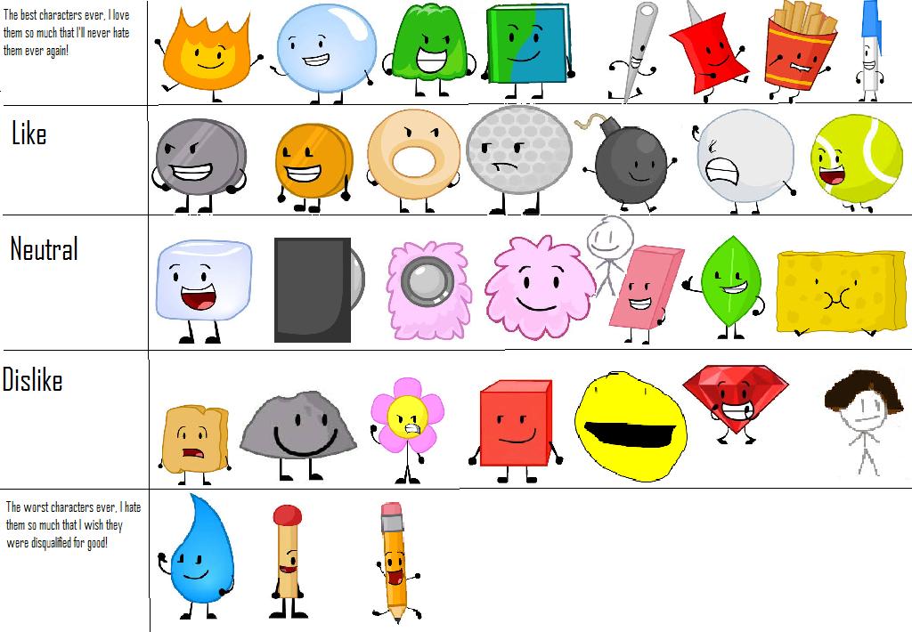 Image - Battle For Dream Island Best To Worst Characters.jpg | Object ... Image - Battle For Dream Island Best To Worst Characters.jpg | Object ...