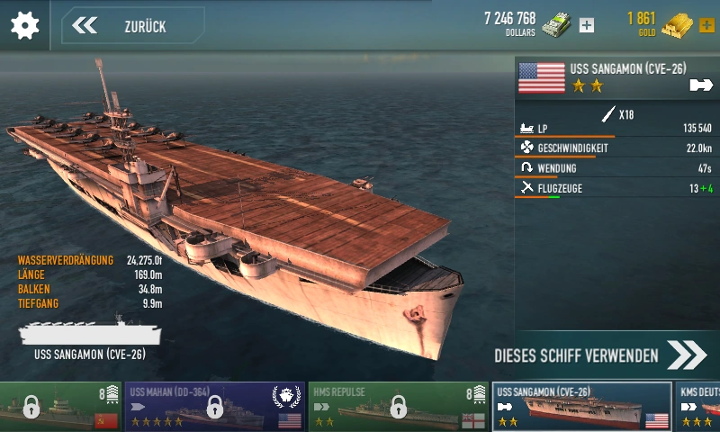 USS Sangamon (CVE-26) | Battle of Warships Wiki | Fandom