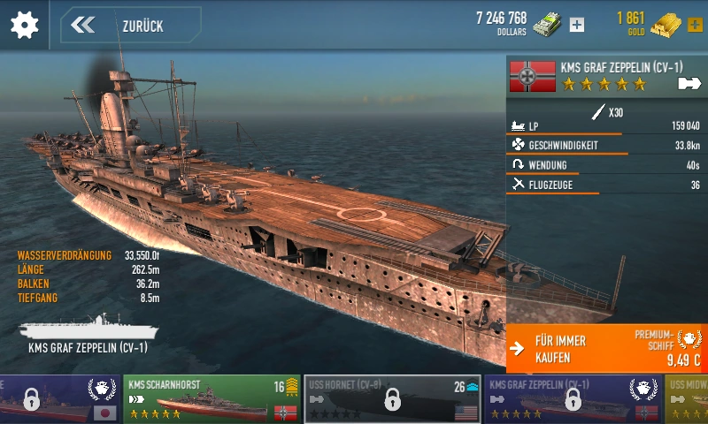 KMS Graf Zeppelin (CV-1) | Battle of Warships Wiki | Fandom