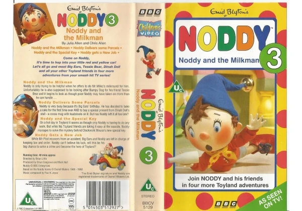 Noddy 3 - Noddy and the Milkman | BBC Video (UK) Wiki | Fandom