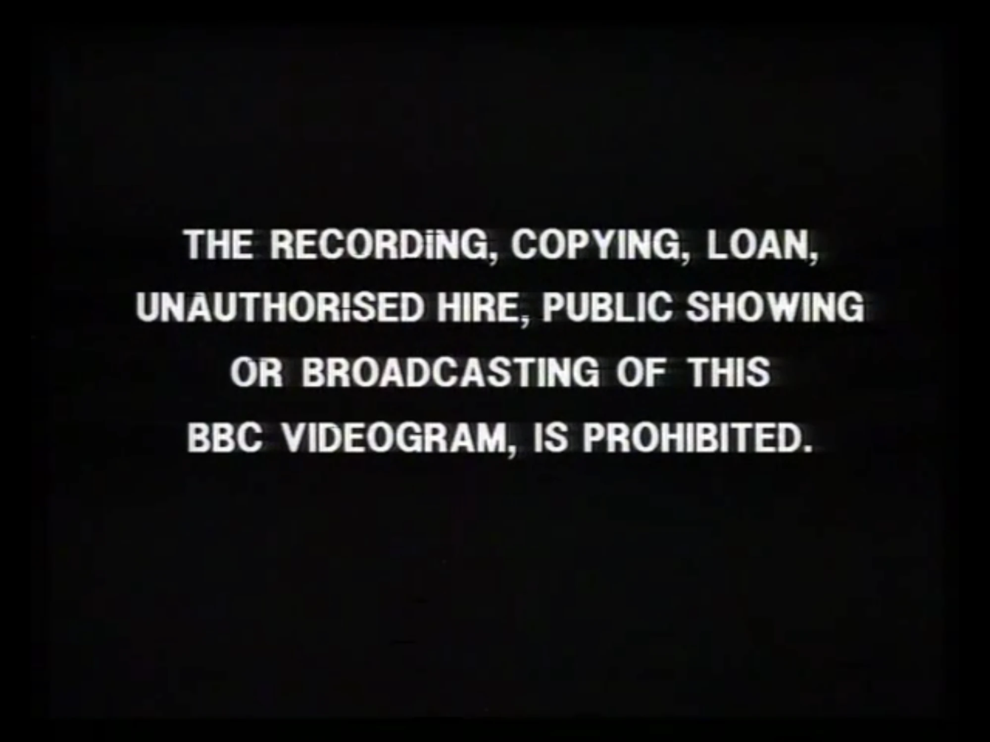 BBC Video (UK) Warning Screen | BBC Video (UK) Wiki | Fandom