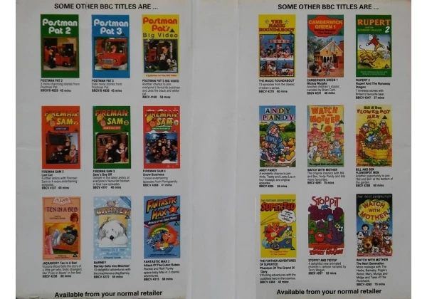 BBC Children's Inlay Promo 1990 | BBC Video (UK) Wiki | FANDOM powered ...