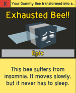 Exhausted Bee | Bee Swarm Simulator Wiki | Fandom