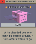 Stubborn Bee | Bee Swarm Simulator Wiki | FANDOM powered by Wikia
