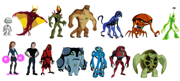 Imagem - Todos os personagens de game creator.png | Universo Ben 10 | FANDOM powered by Wikia