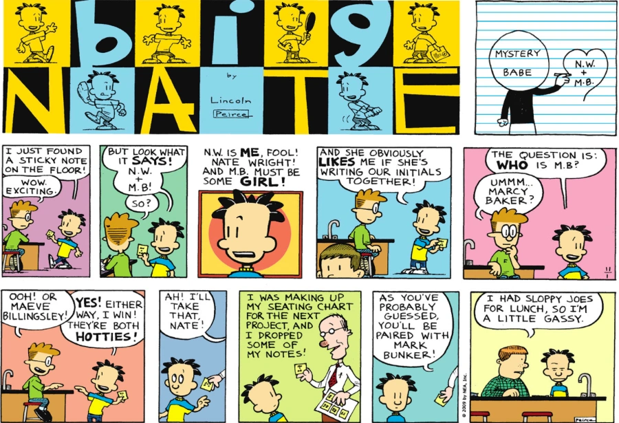 Comic Strip: November 1, 2009 | Big Nate Wiki | Fandom