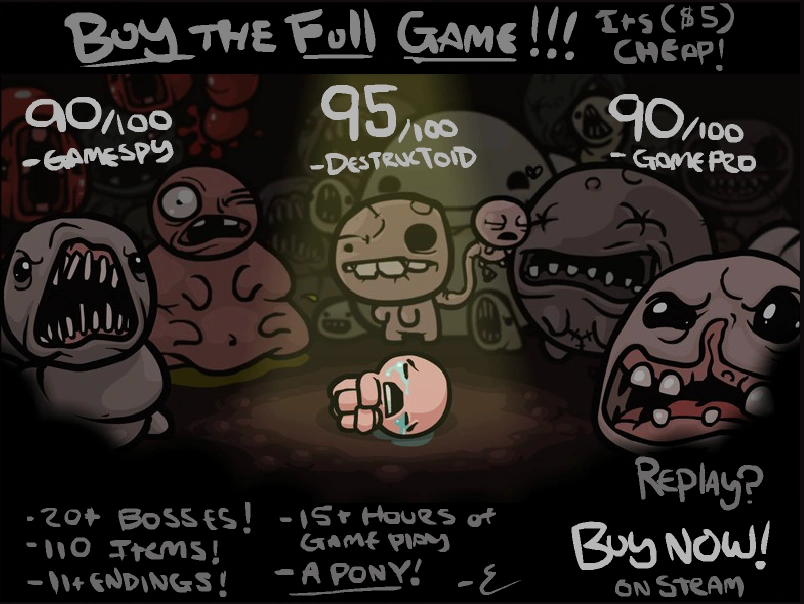 The Binding of Isaac DEMO | The Binding of Isaac Wiki | Fandom