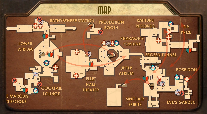 Fort Frolic/Map | BioShock Wiki | FANDOM powered by Wikia