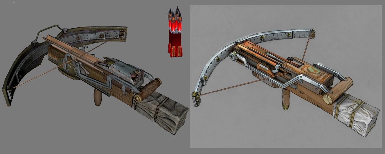 Image - Crossbow Model & Concept Art.jpg | BioShock Wiki | FANDOM ...