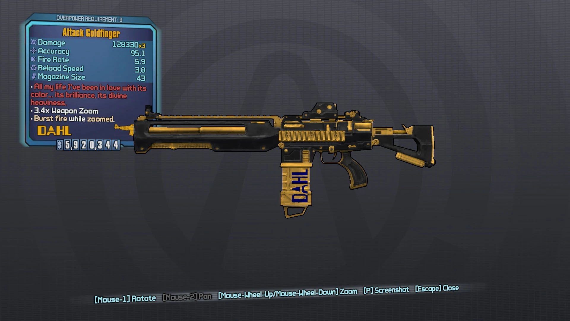 Goldfinger | BL2reborn Wiki | Fandom