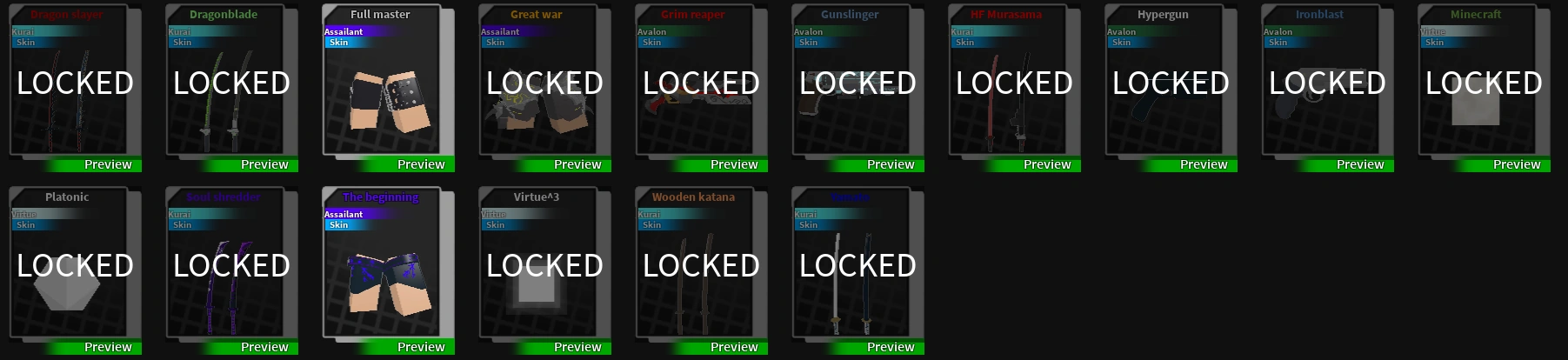 Skins | Black Magic 2 Wiki | Fandom