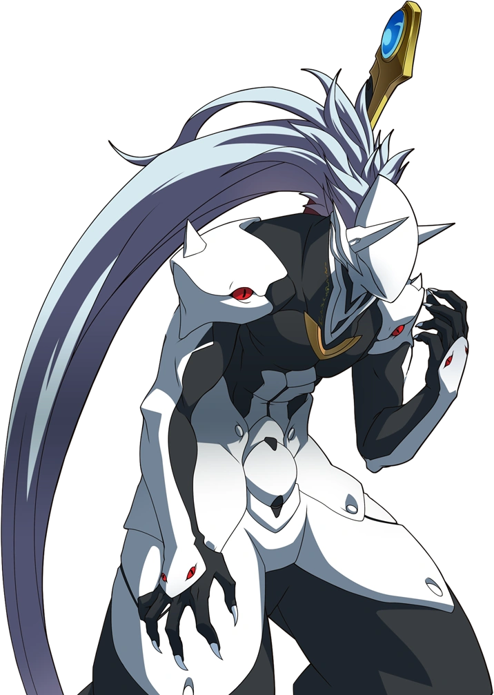 Imagen - Hakumen (Story Mode Artwork, Defeated).png | Blazblue españa ...
