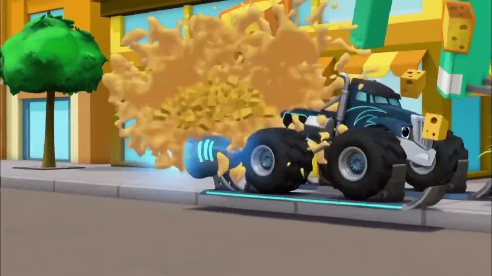 Image - S2E14 Crusher speeds through the stinky cheese.png | Blaze and ...