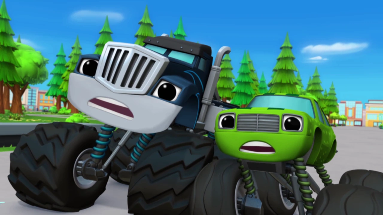 Image - S1E12 Crusher and Pickle "Mystery bandit?!".png | Blaze and the ...