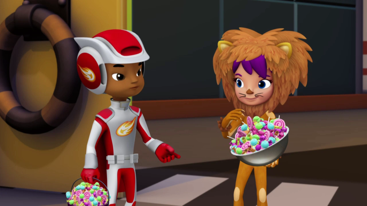 Image - S2E3 AJ likes Gabby's costume.png | Blaze and the Monster ...