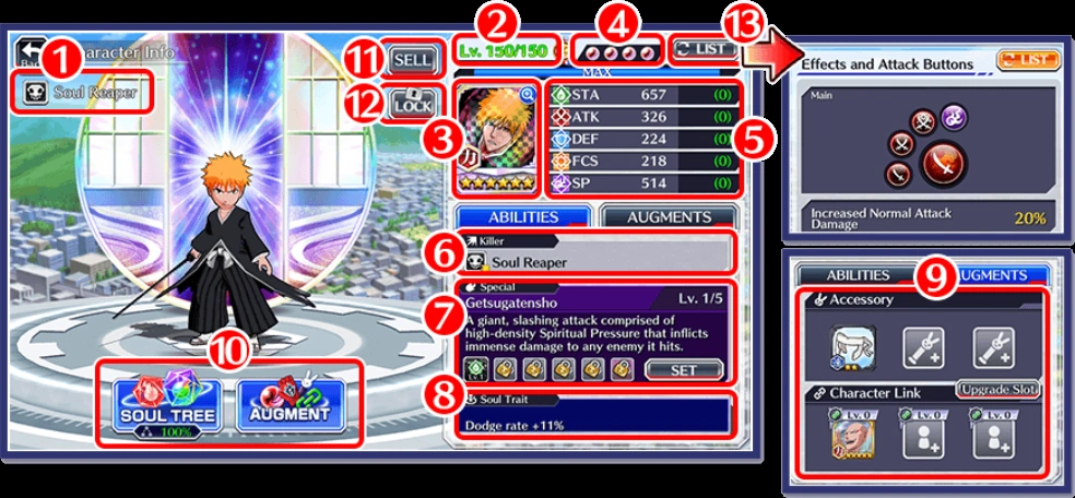 Guide: Character Status | BLEACH Brave Souls Wiki | Fandom