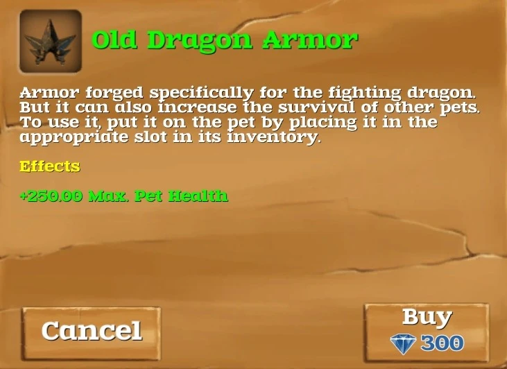 Old Dragon Armor | Block Story Wiki | Fandom