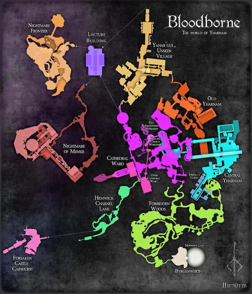 Изображение - Карта Bloodborne.jpg | Bloodborne вики | FANDOM powered ...