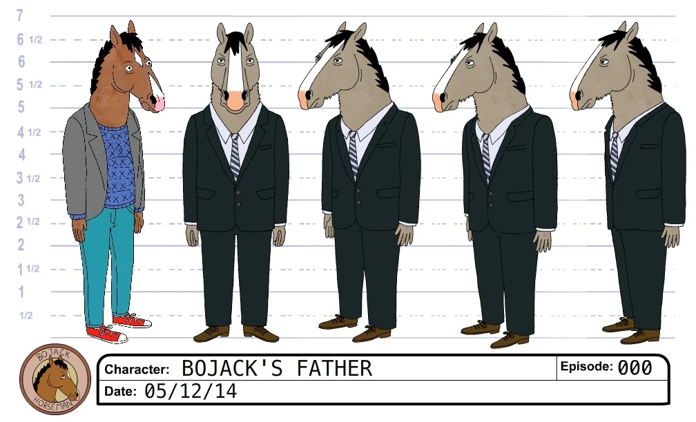 Image - Butterscotch Horseman model sheet.jpeg | BoJack Horseman Wiki ...