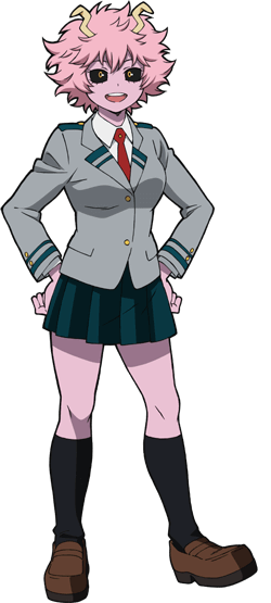 Imagem - Mina Ashido Full Body School Uniform.png | Wikia Boku no Hero ...